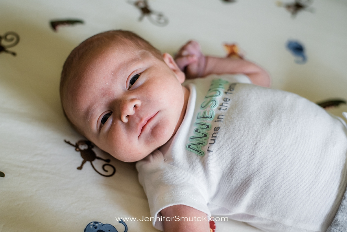 Jennifer Smutek Photography Baby Nicholas | Lifestyle Newborn Photos in ...
